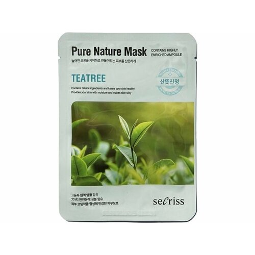 Маска для лица тканевая ANSKIN Secriss Pure Nature Tea Tree