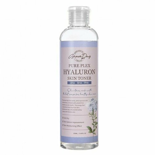 Grace Day Тонер для лица с гиалуроновой кислотой pure plex hyaluron skin toner, 250 ml