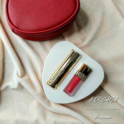 The History of Whoo Бальзам и помада для губ, сердце розовый Gongjinhyang: Mi Glow Lip Balm Set