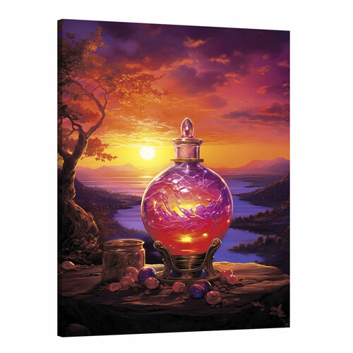 Интерьерная картина 50х70 "Зелье волшебного заката"