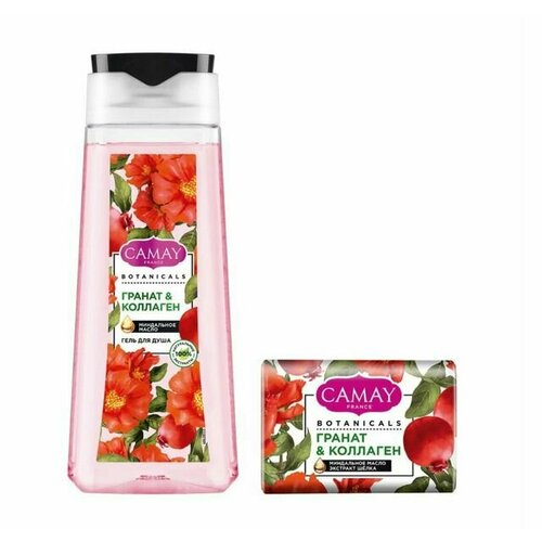 Camay Гель для душа и скраб Pomegranate, 335 мл