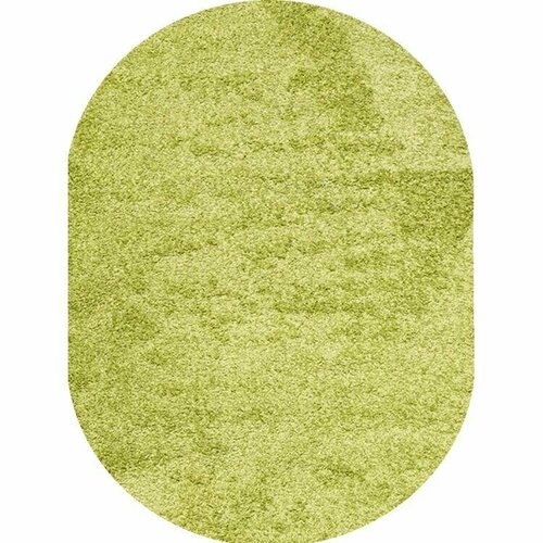 Ковер овальный Зеленый 2 х 4 м мягкий, пушистый, с высоким ворсом, на пол для комнаты Белка Фьюжн 42811_49022