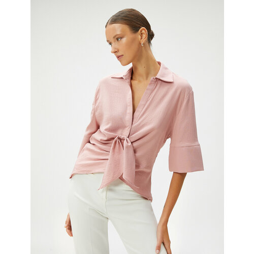 Рубашка KOTON, размер 36, розовый
