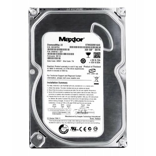 Жесткий Диск Maxtor 9HM16C 320Gb 7200 SATA 3,5" HDD