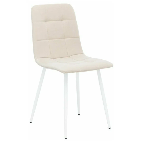 Комплект стульев Leset Скай, металл/текстиль, 4 шт., цвет: белый/песок