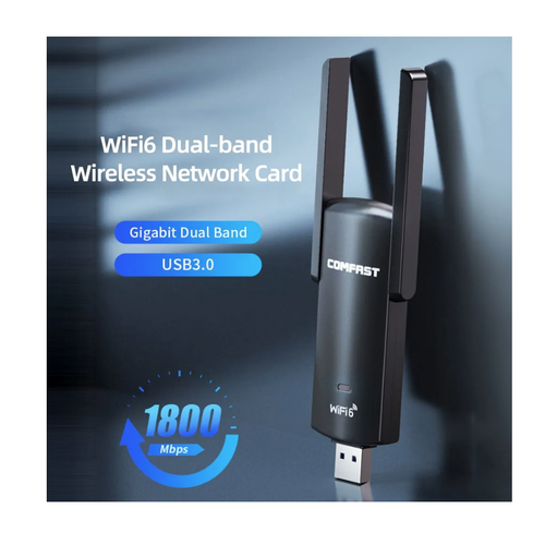Адаптер WiFi 6 Comfast CF-953AX (1800Mbps) MT7921AU чипсет 2*3dbi