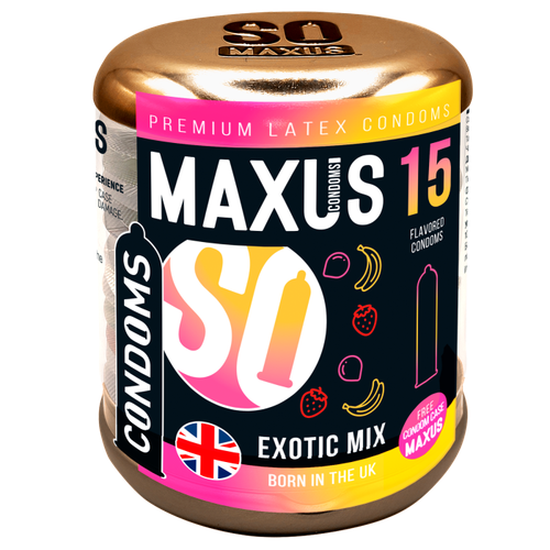 Презервативы Maxus Exotic Mix Ароматизированные, 15 шт