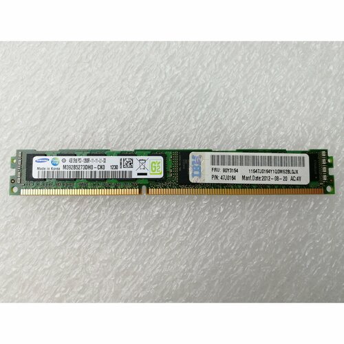 Оперативная память IBM 90Y3154 4GB 1600MHz DDR3 RDIMM 2Rx8 PC3-12800 CL11 ECC Registered серверная M392B5273DH0 47J0164 90Y3148 90Y3154