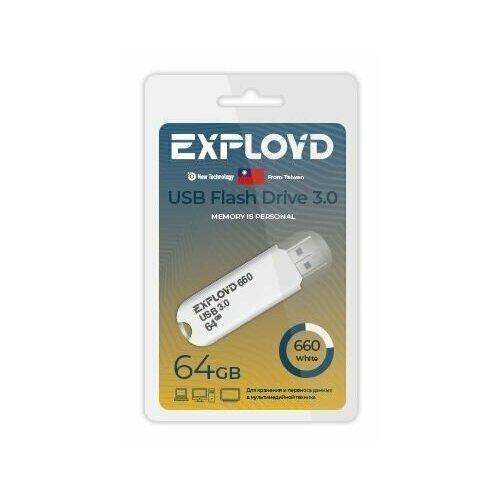 USB флэш-накопитель EXPLOYD EX-64GB-660-White USB 3.0 1255151