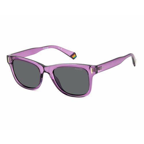 Солнцезащитные очки Polaroid PLD-206367B3V51M9, серый, фиолетовый