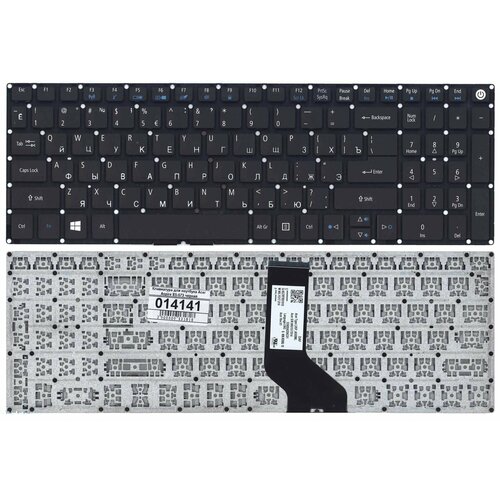 Клавиатура для Acer Aspire E5-575TG черная без рамки