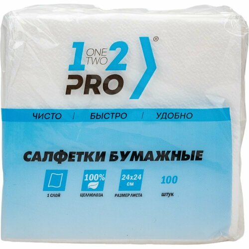 Бумажная салфетки 1-2-Pro СБЦ1-100