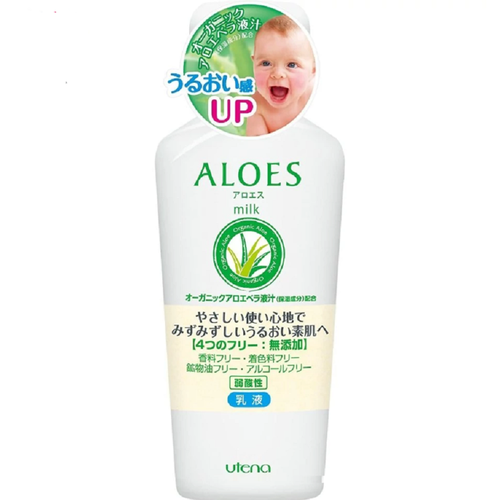 UTENA Молочко для ухода за лицом ALOE экстракт алоэ бутылка ,160 мл