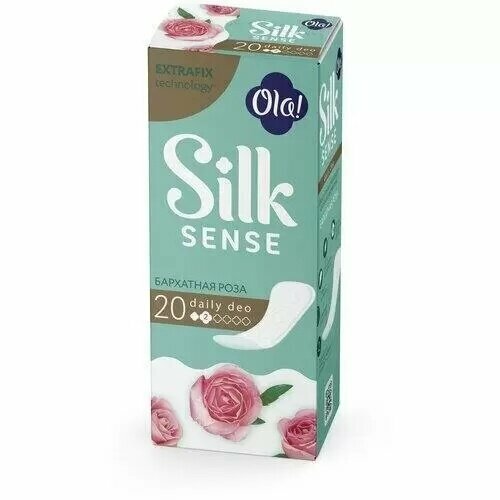 Прокладки гигиенические OLA! "Silk Sense", Daily Deo, Бархатная роза, ежедневные, 120 шт