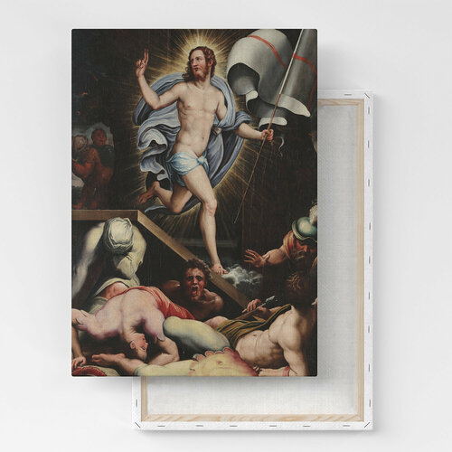 Картина на холсте, репродукция / Джорджо Вазари - The Resurrection / Размер 40 x 53 см