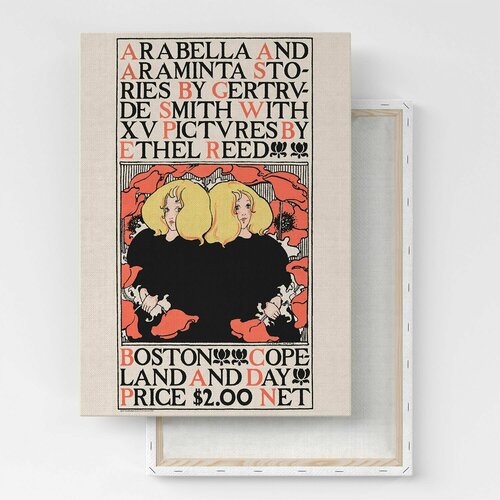 Картина на холсте, репродукция / Этель Рид - Arabella and Araminta Stories / Размер 40 x 53 см