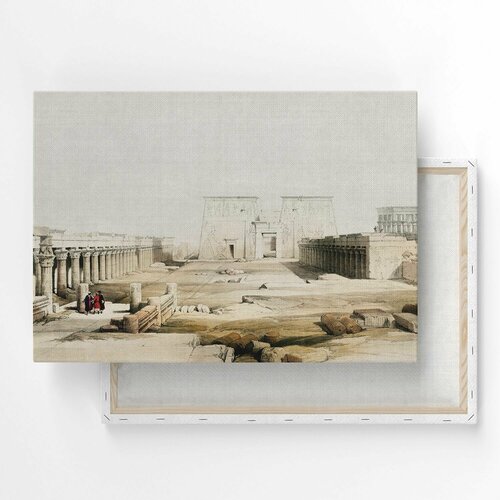 Картина на холсте, репродукция / Дэвид Робертс - Grand approach to the Temple / Размер 60 x 80 см