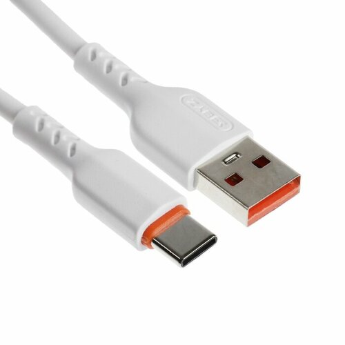 Кабель BYZ BC-151, Type-C - USB, 5 А, 1.1 м, TPE, белый (комплект из 11 шт)