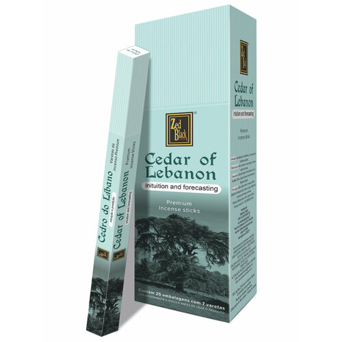 CEDAR OF LEBANON Premium Incense Sticks, Zed Black (ливанский кедр премиум благовония палочки, Зед Блэк), уп. 8 палочек.