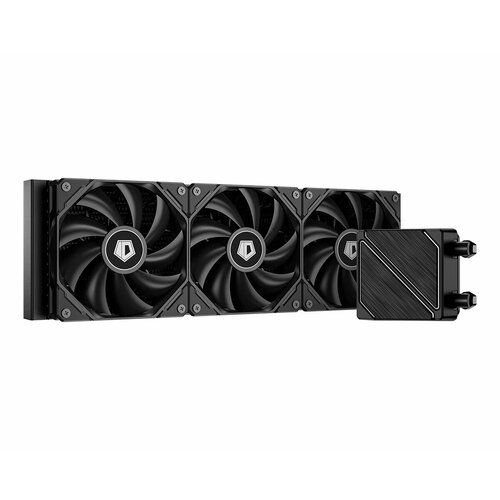 Комплект водяного охлаждения ID-COOLING DASHFLOW 360 BASIC BLACK LGA20XX/1700/1200/115X/AM5/AM4 (4шт/кор, TDP 350W, PWM, Помпа с White LED подств, TRIPLE FAN 120mm) RET