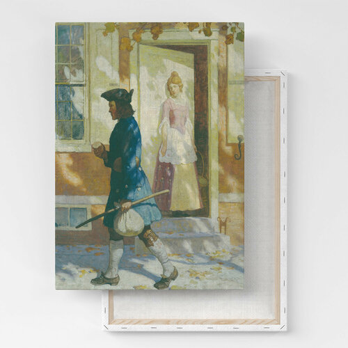 Картина на холсте, репродукция / Ньюэлл Конверс Уайет - Franklin Arrival / Размер 40 x 53 см