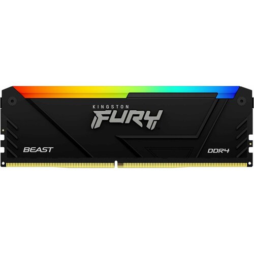 Память DDR4 8GB 3200MHz Kingston KF432C16BB2A/8 Fury Beast RTL Gaming PC4-25600 CL16 DIMM 288-pin 1.35В dual rank с радиатором Ret