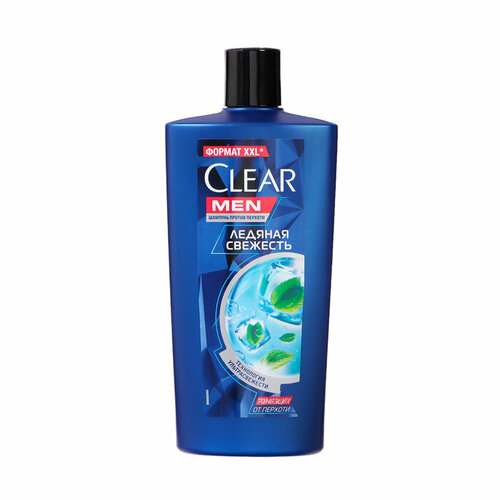 Шампунь Clear Men ледяная свежесть с ментолом, 650 мл (комплект из 2 шт)