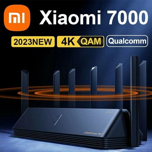 Мощный Игровой Wi-Fi роутер Xiaomi AX7000 (Маршрутизатор Xiaomi BE7000) - Wi-Fi 7, Оригинал, Новый