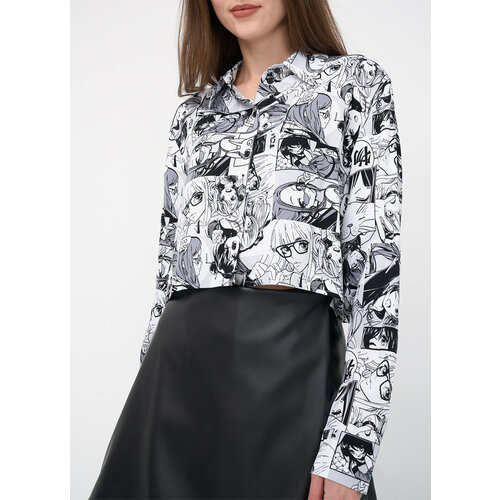 Блуза Funday, размер 40-42, серый