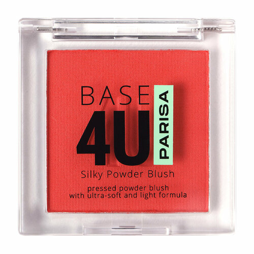 PARISA COSMETICS Румяна для макияжа лица Base 4U B-705, 5 г, 06 Кораллово-розовый