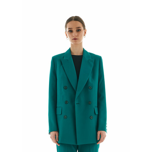 Пиджак LeNeS brand, размер 46, зеленый