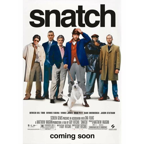 Плакат, постер на холсте Большой куш (Snatch, 2000г). Размер 30 х 42 см