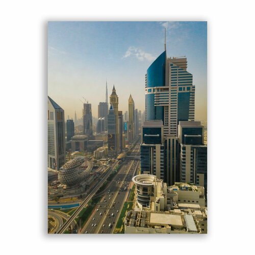 Постер, плакат на бумаге / Дубай / Размер 60 x 80 см