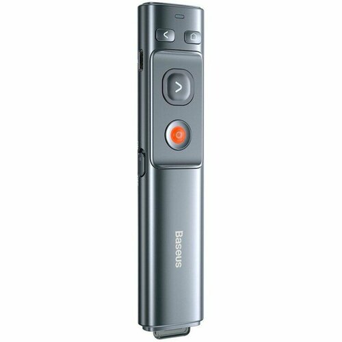 Лазерная указка Baseus Orange Dot Wireless Presenter, поддержка Windows, Mac, 2.4 Гц, серая