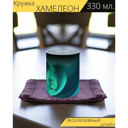 Кружка хамелеон с принтом "Рождество, мария, иисус" 330 мл.