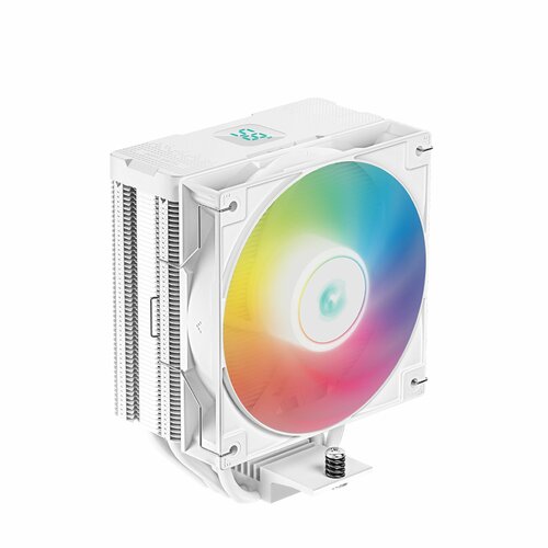 Кулер для процессора DeepCool AG400 DIGITAL WH ARGB (R-AG400-WHADMN-G-1) LGA1700/LGA1200/115x/AM5/AM4 31.6дБ, 500 2100об/мин, 4-pin коннектор МП