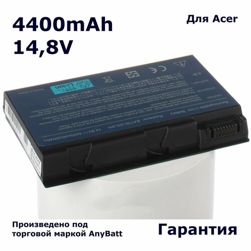 Аккумулятор AnyBatt 4400mAh, для Aspire 5113WLTravelMate 2493WL3651 3694WL5103 5612 5102 5682WL5654WL2492WL5634 3693