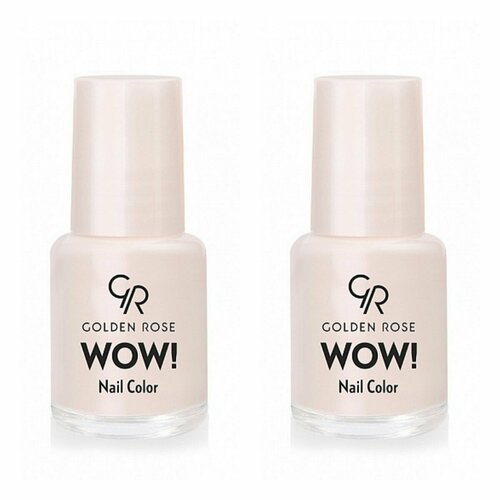 Golden Rose Лак для ногтей Wow! Nail Color, тон 004, 6 мл, 2 штуки /