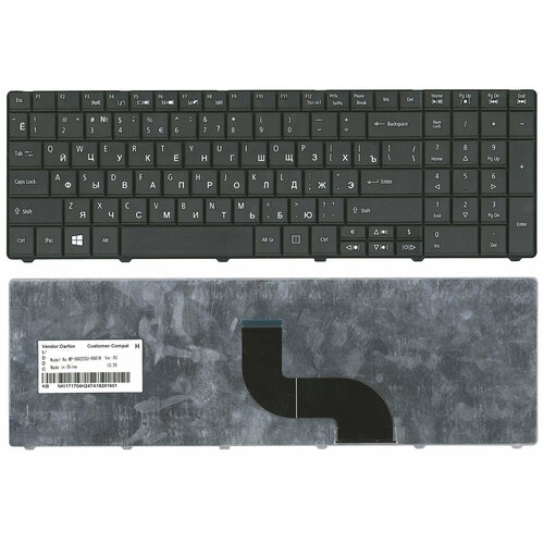 Клавиатура для Acer NSK-AUS01 черная, версия 2