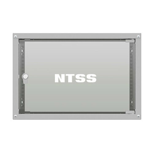 Шкаф коммутационный NTSS Lime (NTSS-WL6U5560GS) настенный 6U 550x600мм пер. дв. стекл несъемн. бок. пан. 30кг серый 110град. IP20 сталь