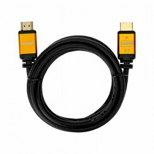 Rexant Кабели 17-6004 Кабель HDMI - HDMI 2.1, длина 2м, Gold цветная коробка