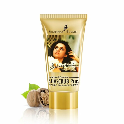 SHASCRUB PLUS Walnut Face & Body Scrub, Shahnaz Husain (шаскраб плюс скраб для лица и тела с грецким орехом, Шахназ Хусейн), 25 г.