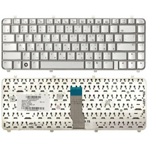 Клавиатура для HP Pavilion dv5-1101ax серебристая