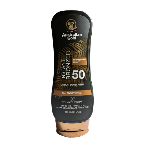 Солнцезащитный лосьон с бронзированием Lotion Sunscreen with Instant Bronzer SPF 50 Australian Gold