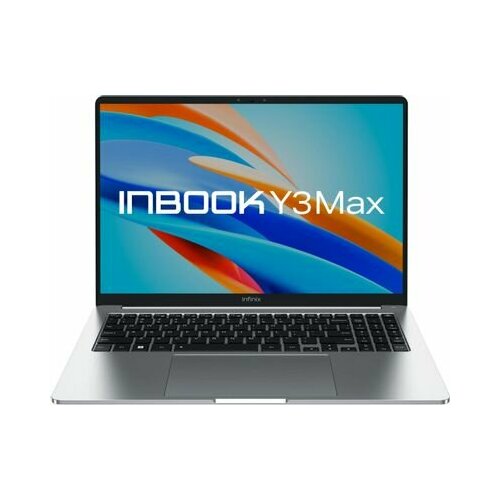 Ноутбук INFINIX Inbook Y3 Max YL613 71008301568, 16", IPS, Intel Core i3 1215U 1.2ГГц, 6-ядерный, 8ГБ LPDDR4x, 512ГБ SSD, Intel UHD Graphics, без операционной системы, серебристый