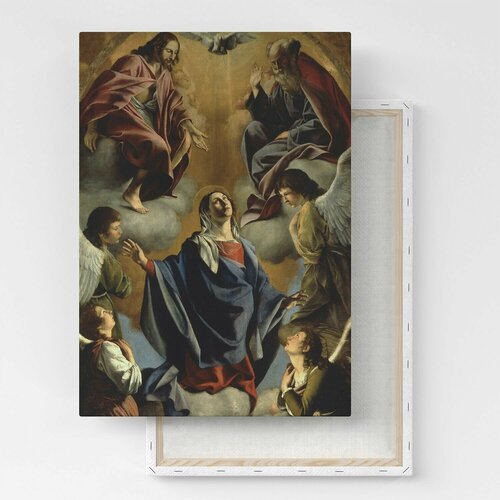 Картина на холсте, репродукция / Орацио Джентилески - Our Lady of the Assumption / Размер 30 x 40 см