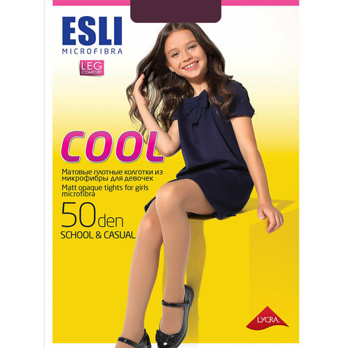 Колготки ESLI COOL, 50 den, размер 116-122, фиолетовый