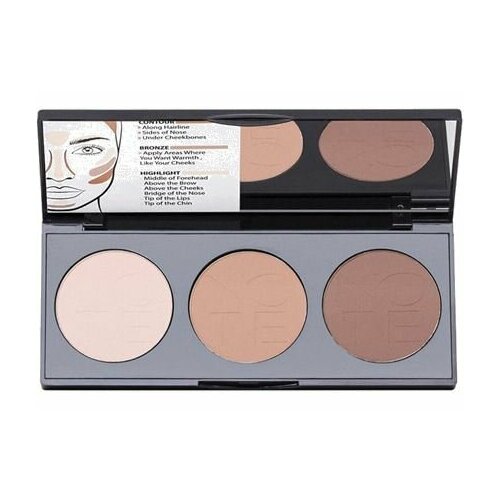 Пудровая палетка для контурирования лица NOTE perfecting contour kit powder palette