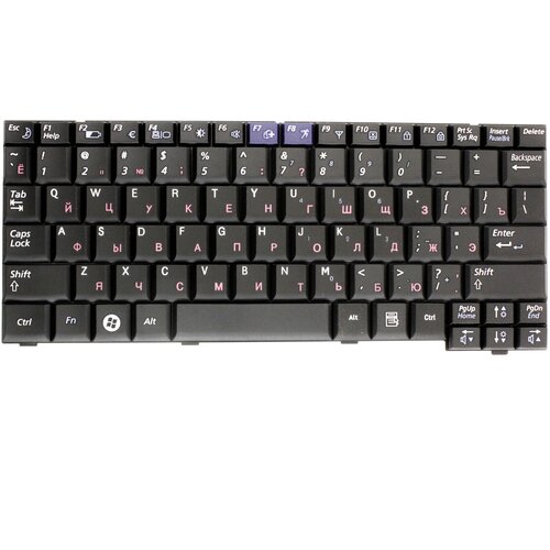 Клавиатура для ноутбука Samsung NC10 N110 N130 черная p/n: BA59-02419Q, BA59-02419R, BA59-02697C