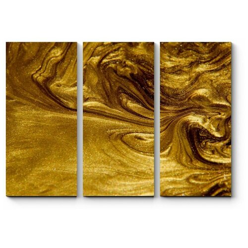 Модульная картина Жидкое золото 170x122